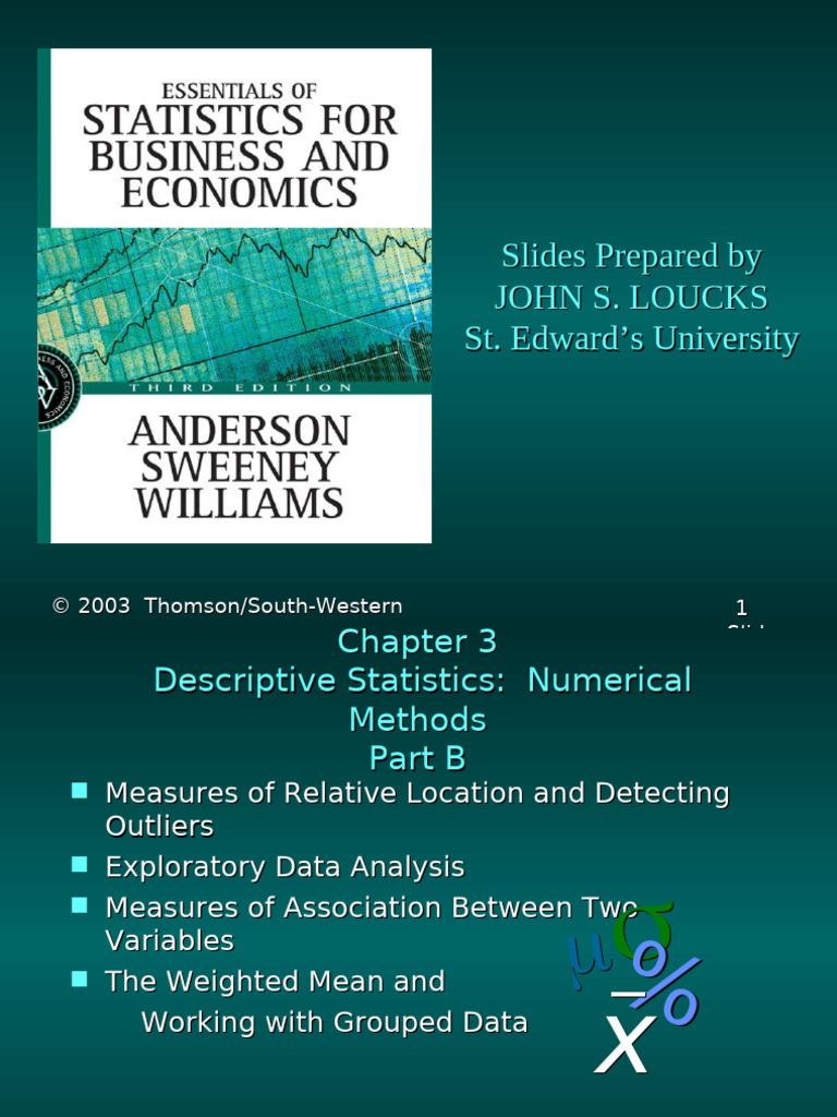 ch03b | PDF | Quartile | Data Analysis