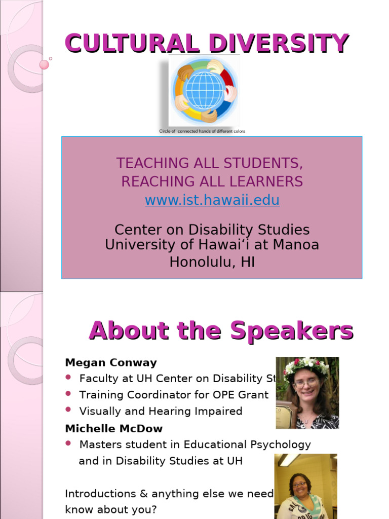 Enhancing Cultural Diversity in Education | PDF | Disability | Knowledge