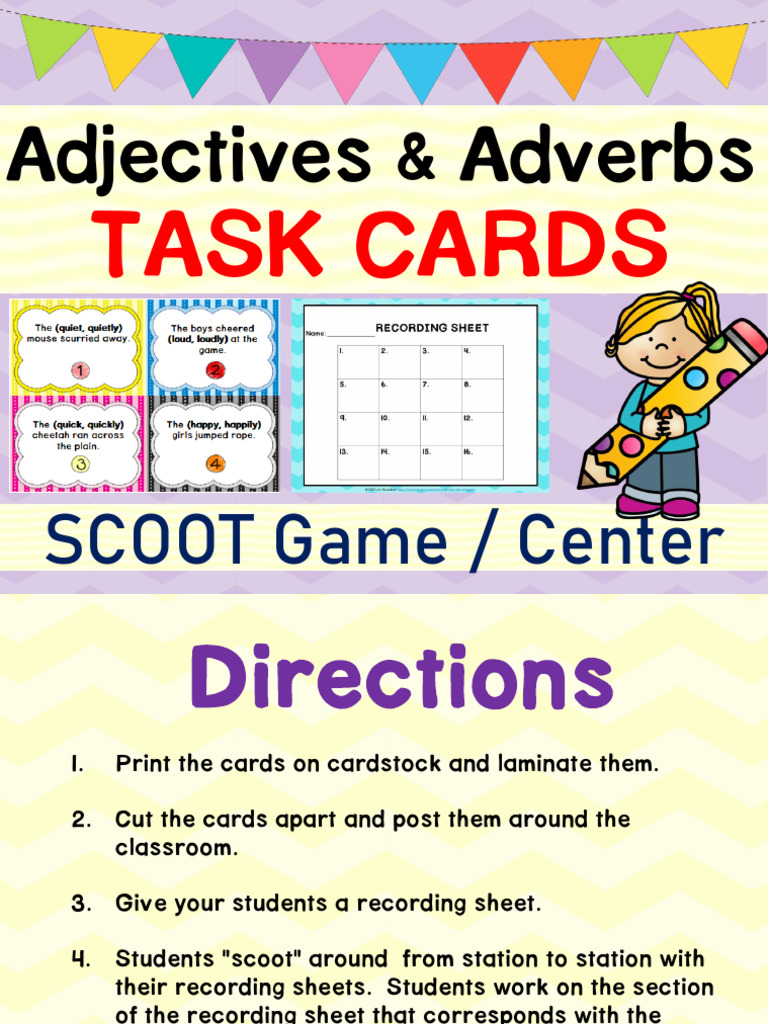 Half-Chicken: Task Cards | PDF | Digital Millennium Copyright Act | Adverb