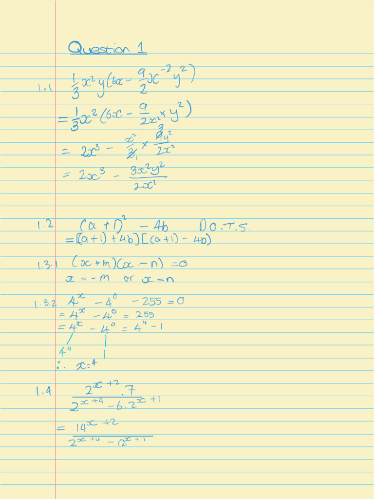 Sakhile's Math Notes | PDF
