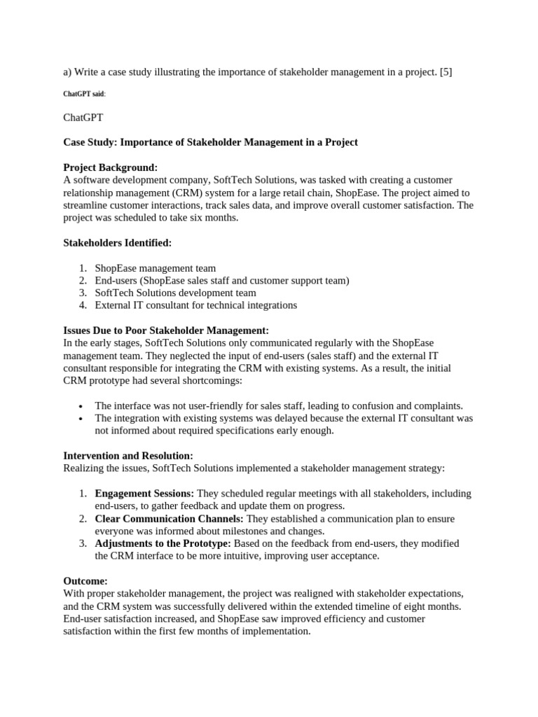 case study answer | PDF | Performance Indicator | Customer Relationship ...