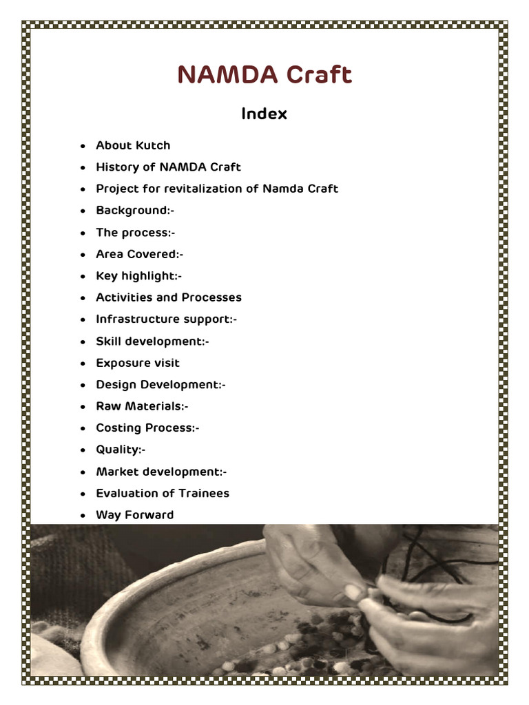 Namda craft revival project | PDF | Wool | Textiles