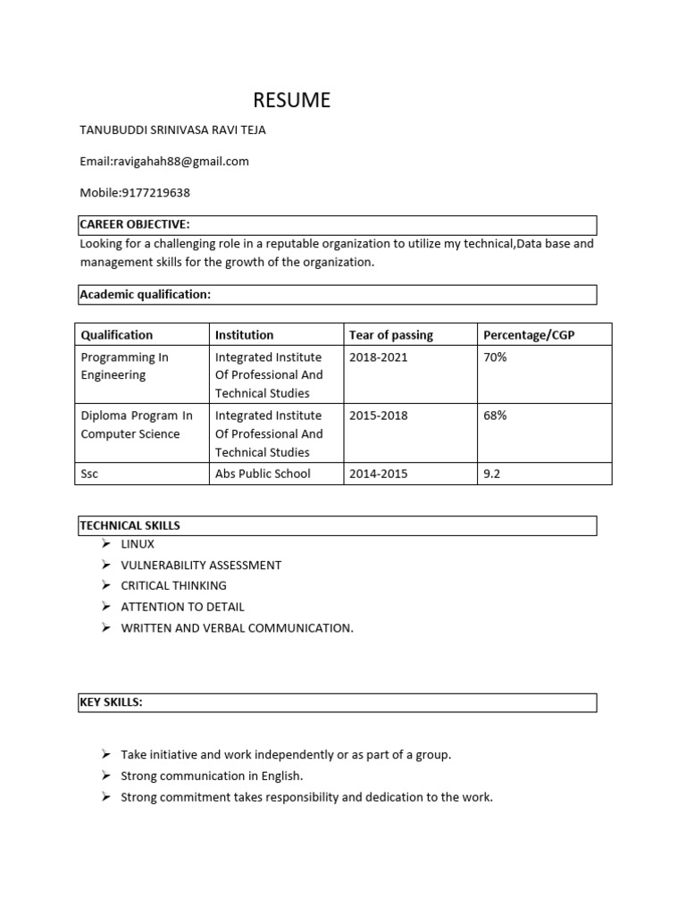 RESUME (1) (1) | PDF