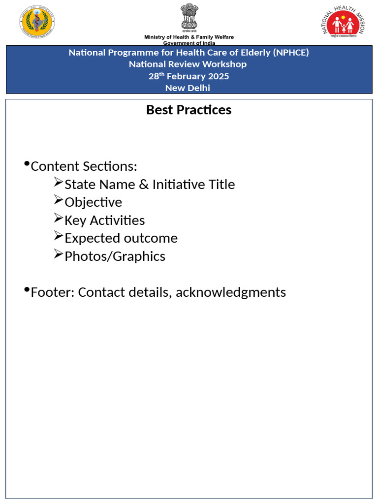 NPHCE Best Practices Poster Template - Copy | PDF