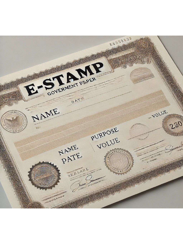 E-Stamp Paper | PDF