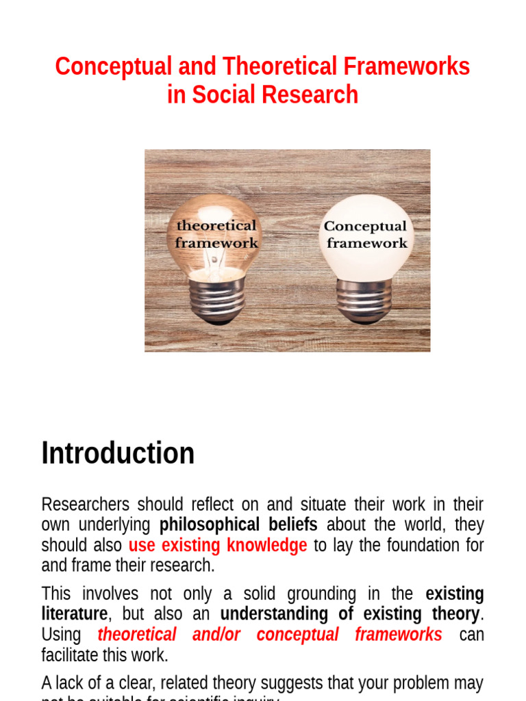 Lecture 4 Research Framework | PDF | Theory | Hypothesis