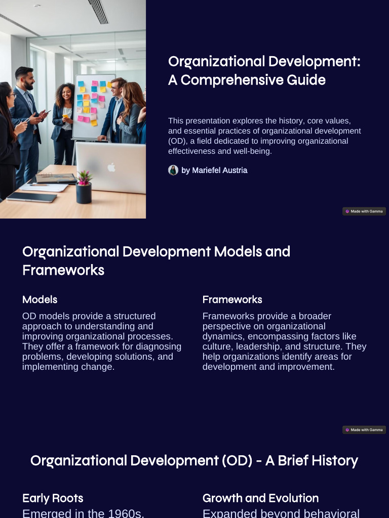 Comprehensive Guide to Organizational Development | PDF | Organization ...