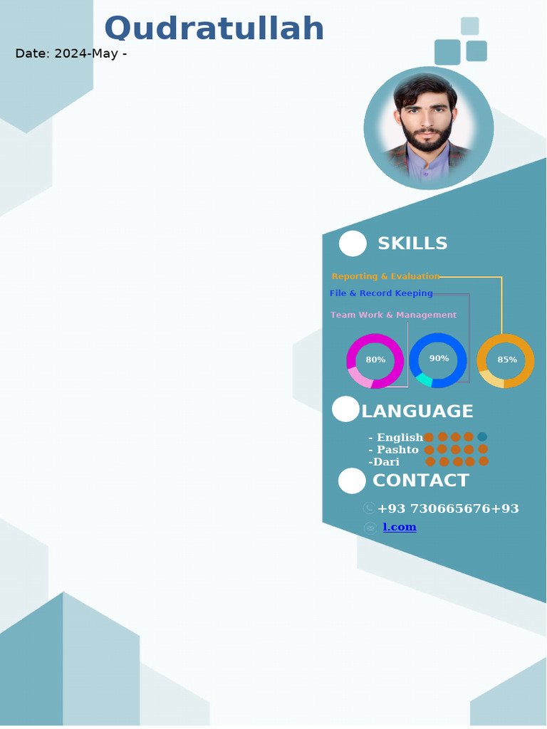 qudratullah amani_CV as | PDF | Behavior Modification | Cognition