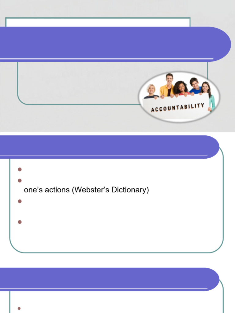 Accountability For Teens by TR - Juliet On 09th May 2024 | PDF ...