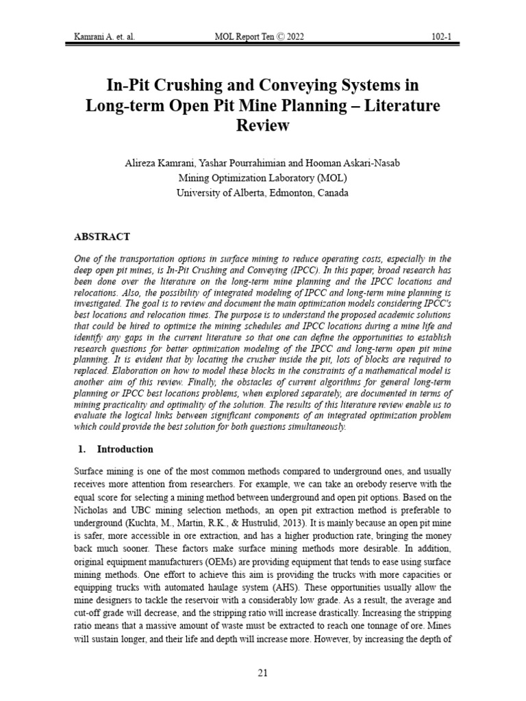102 - Kamrani - Long Term With IPCC - Literature | PDF | Mathematical Optimization | Mining