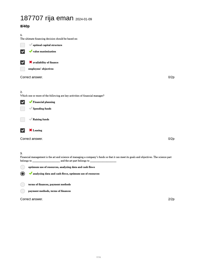 ITB Test Chapter-4 | PDF | Preferred Stock | Interest