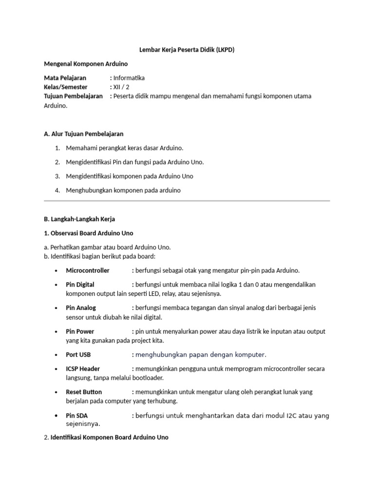 Mengenal Komponen Arduino | PDF