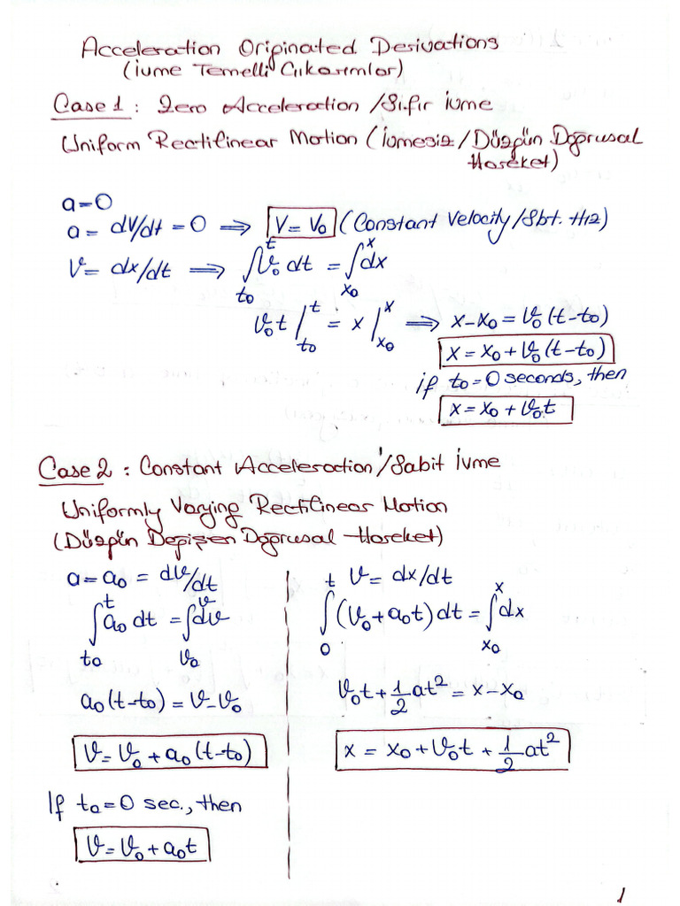 Acceleration Oriented Derivations | PDF