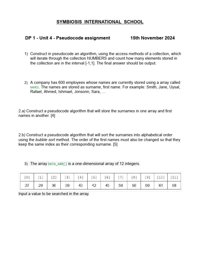 Unit 4 - Pseudocode Assignment | PDF | Body Mass Index | Kilogram