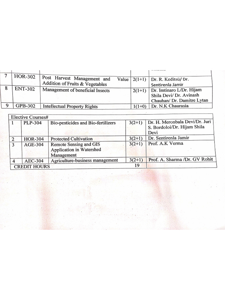 Elective Courses and Syllabus | PDF