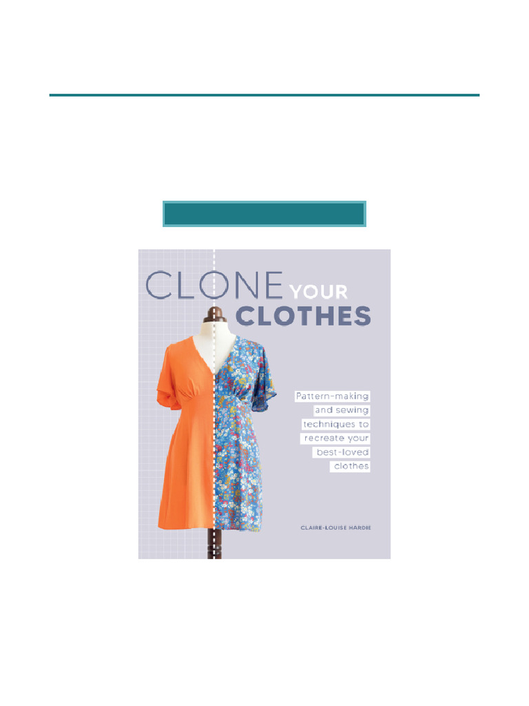 Accept Clone Your Clothes Pattern making and sewing techniques to ...