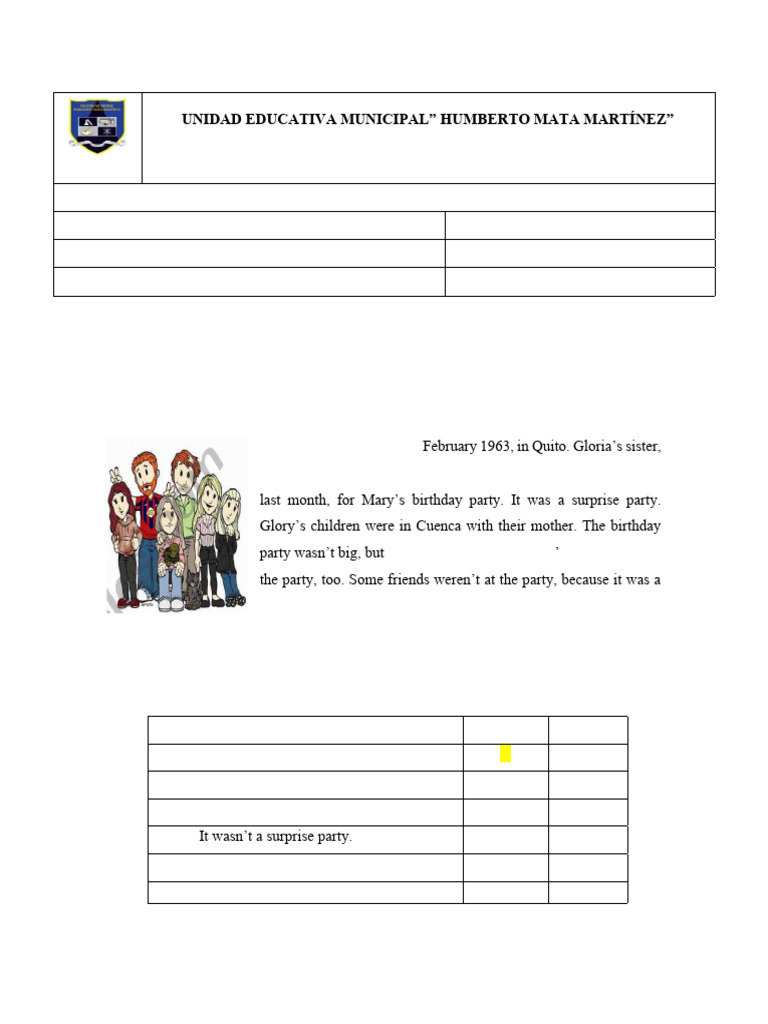 FORMATIVE ACTIVITY 1 - U2 - 10th | PDF