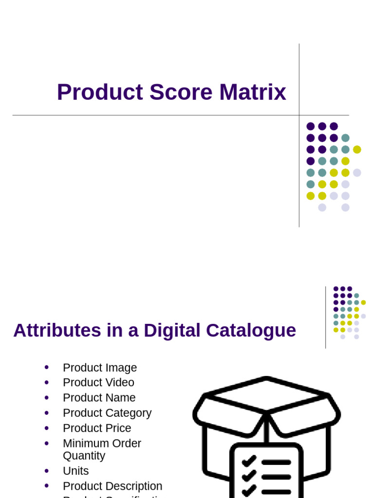Product Score Matrix | PDF | Brand | Business