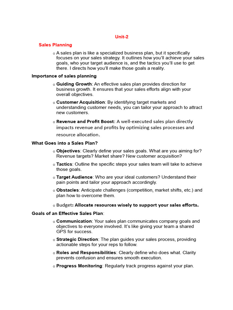 SM Unit2 | PDF | Sales | Forecasting