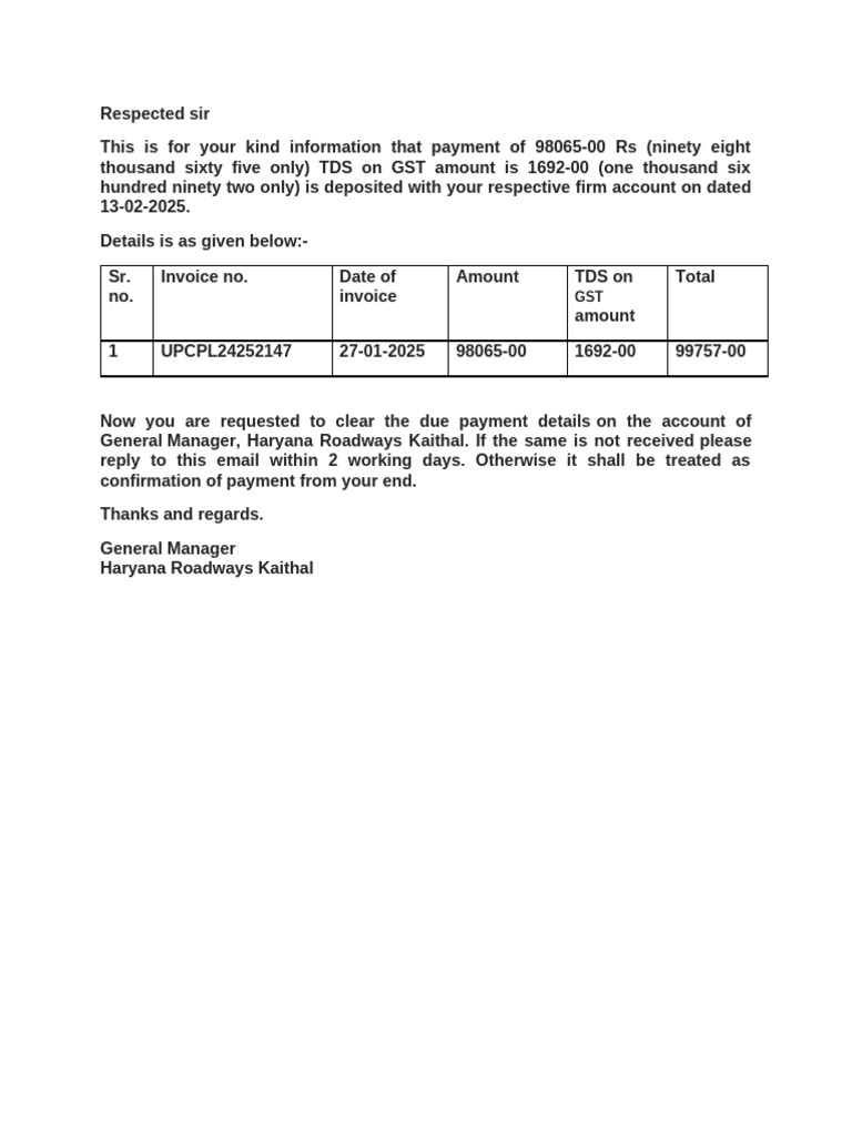 Payment Confirmation | PDF