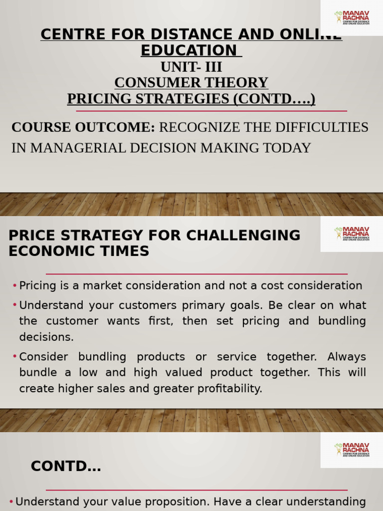 5.A. Pricing Strategies | PDF | Pricing | Economics