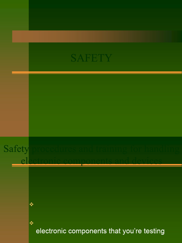 Lab-Safety | PDF | Electrostatic Discharge | Electricity