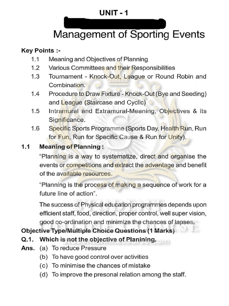 Class 12 Key Points P.E | PDF