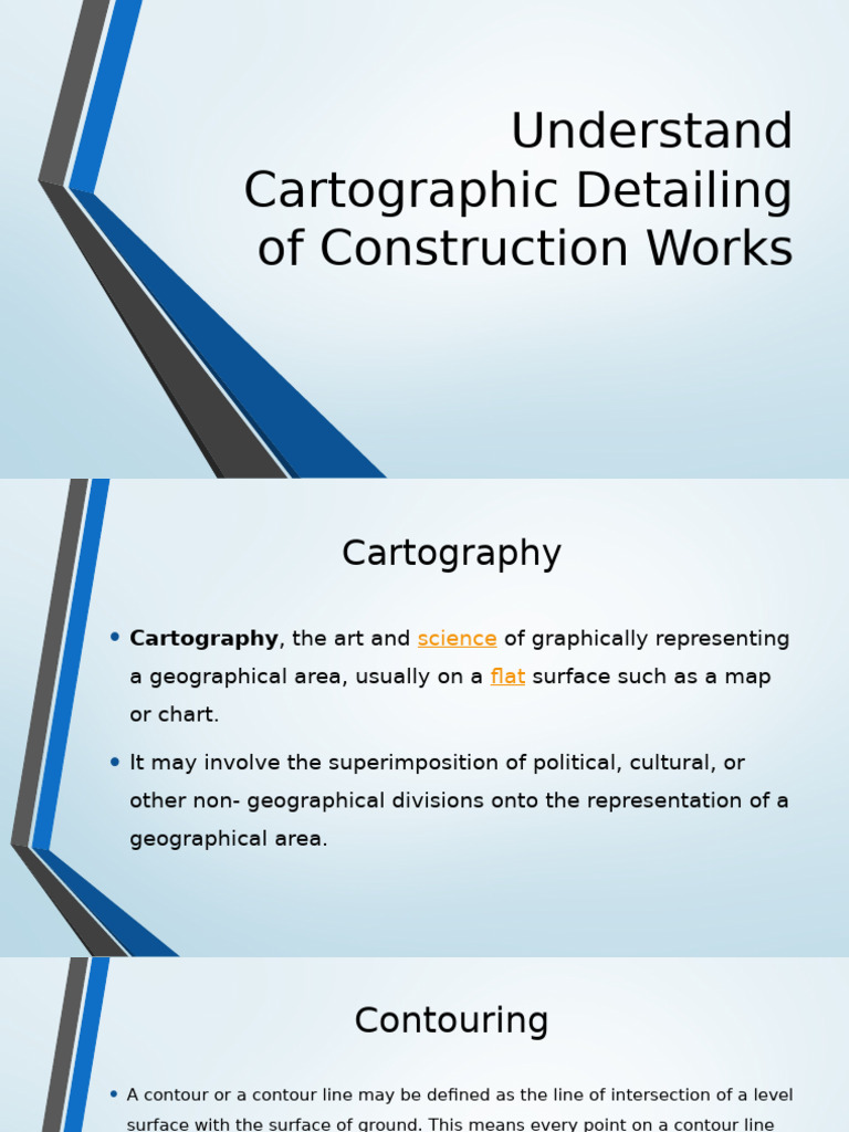 Lec. 11 - Cartographic Detailing | PDF | Contour Line | Map