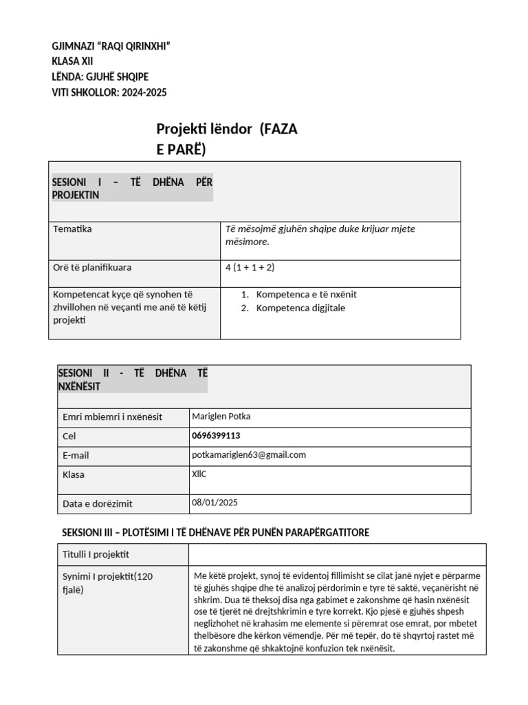 12C Mariglen Potka | PDF