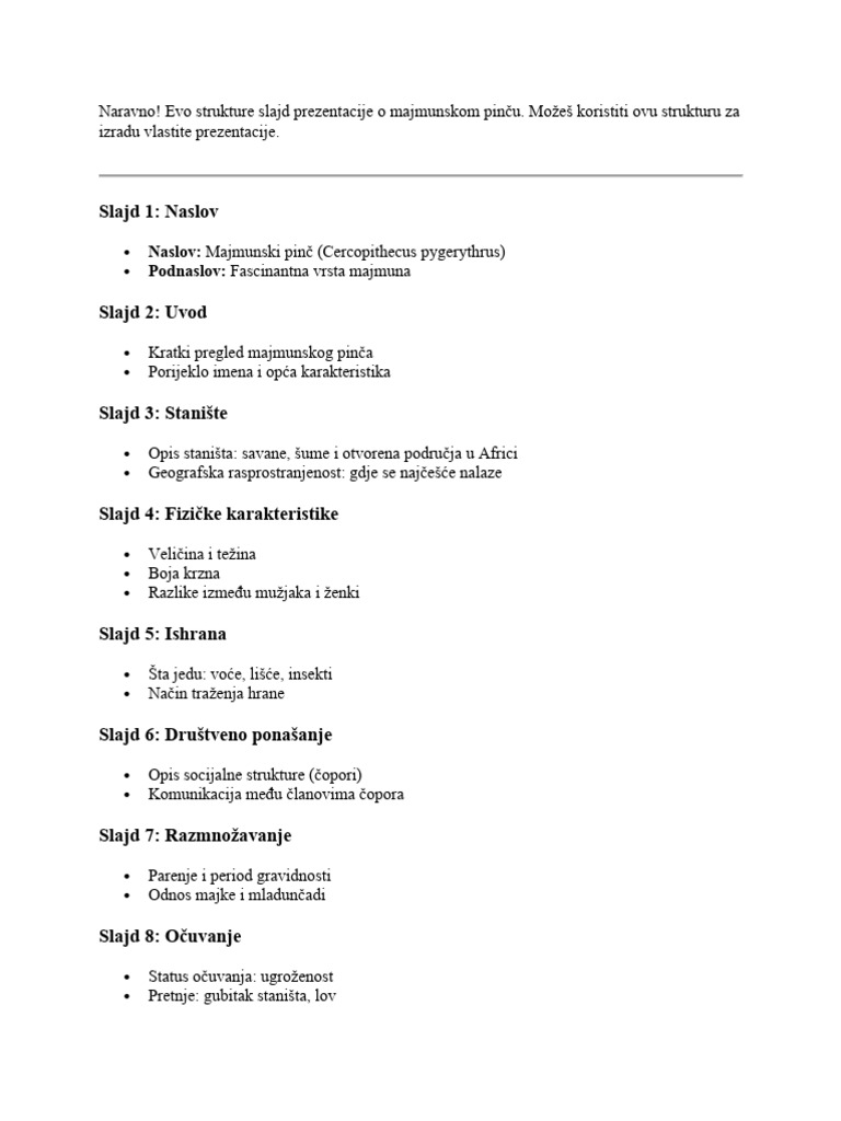 05 Mejmunski Pinac Majmun | PDF
