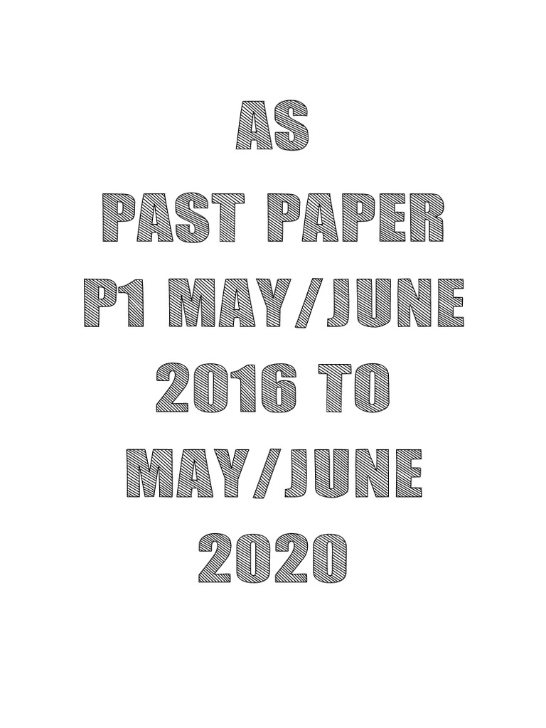 As Past Paper P1 (2016 To 2020) | PDF | Expense | Corporate Social ...