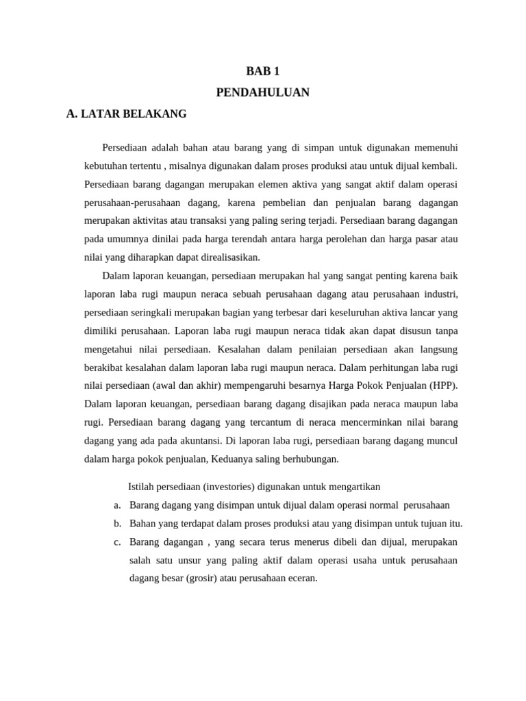 Metode Pencatatan Persediaan Barang Dagang | PDF