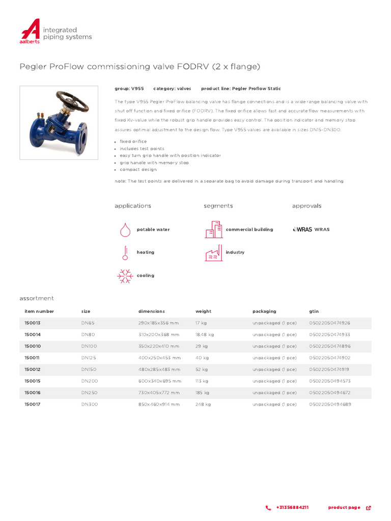 _valve_fodrv_2_x_flange | PDF | Valve | Chemical Engineering