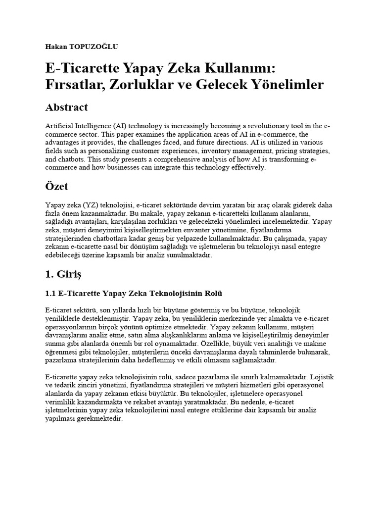 Hakan_TOPUZOGLU_E_Ticarette_Yapay_Zeka_K | PDF