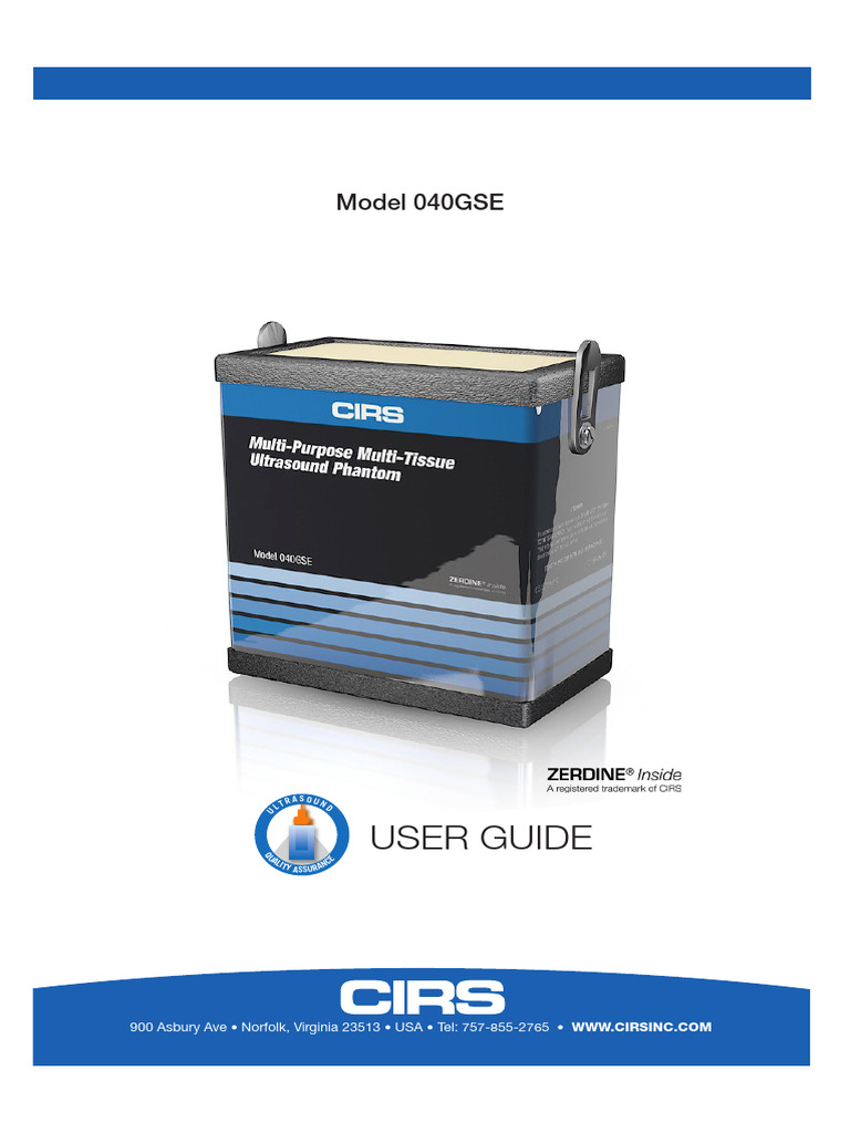 Cirs phantom US | PDF | Medical Ultrasound