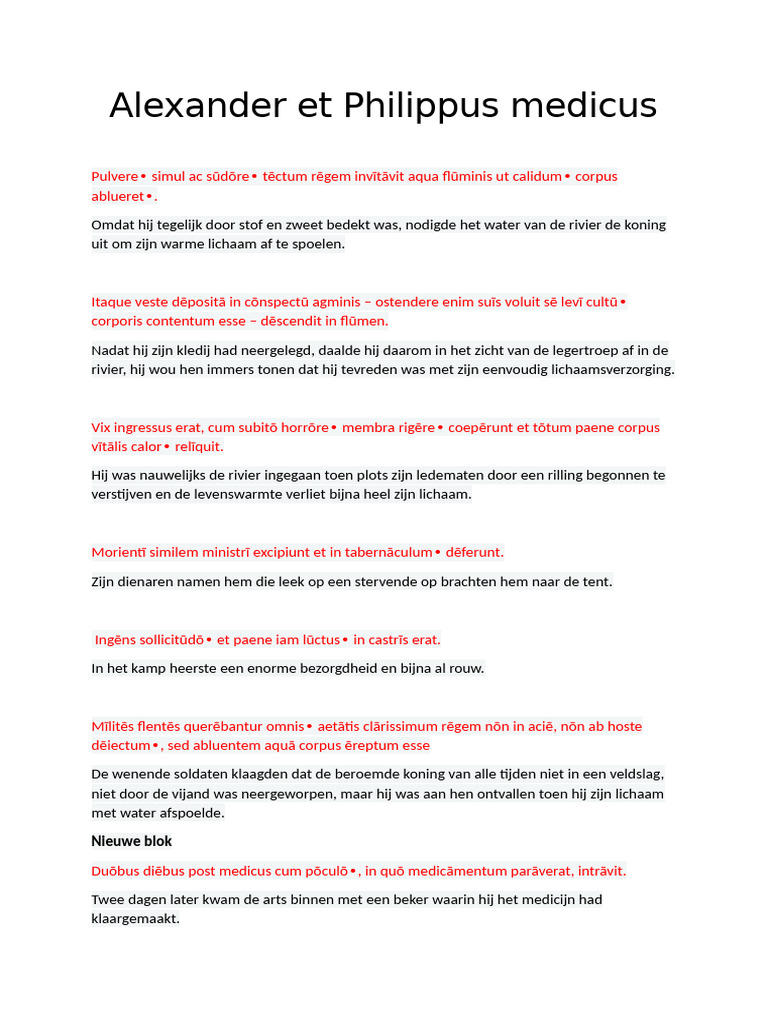 Alexander Et Philippus Medicus | PDF