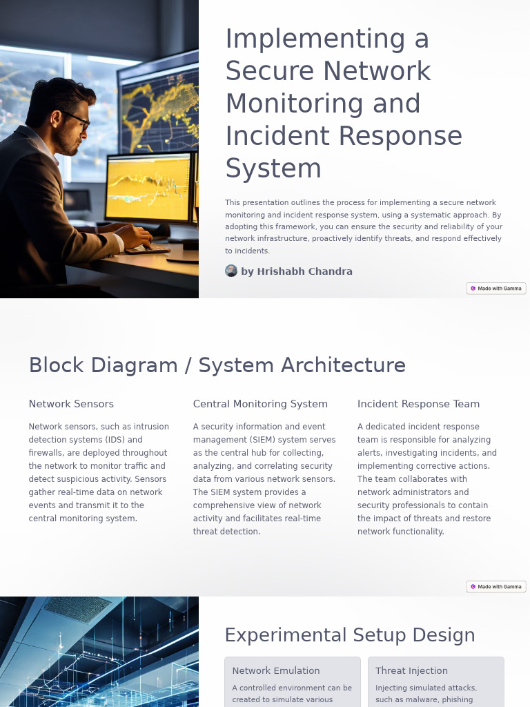 Implementing a Secure Network Monitoring and Incident Response System | PDF | Security ...