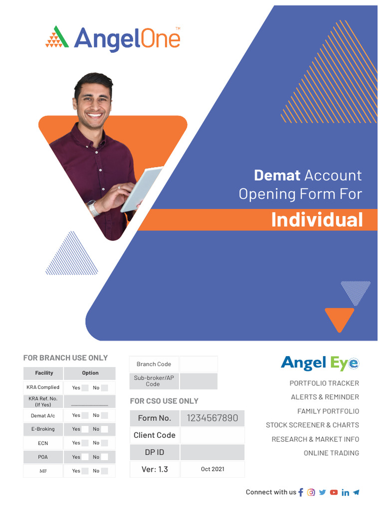 KYC Application Form for Demat Account | PDF | Identity Document