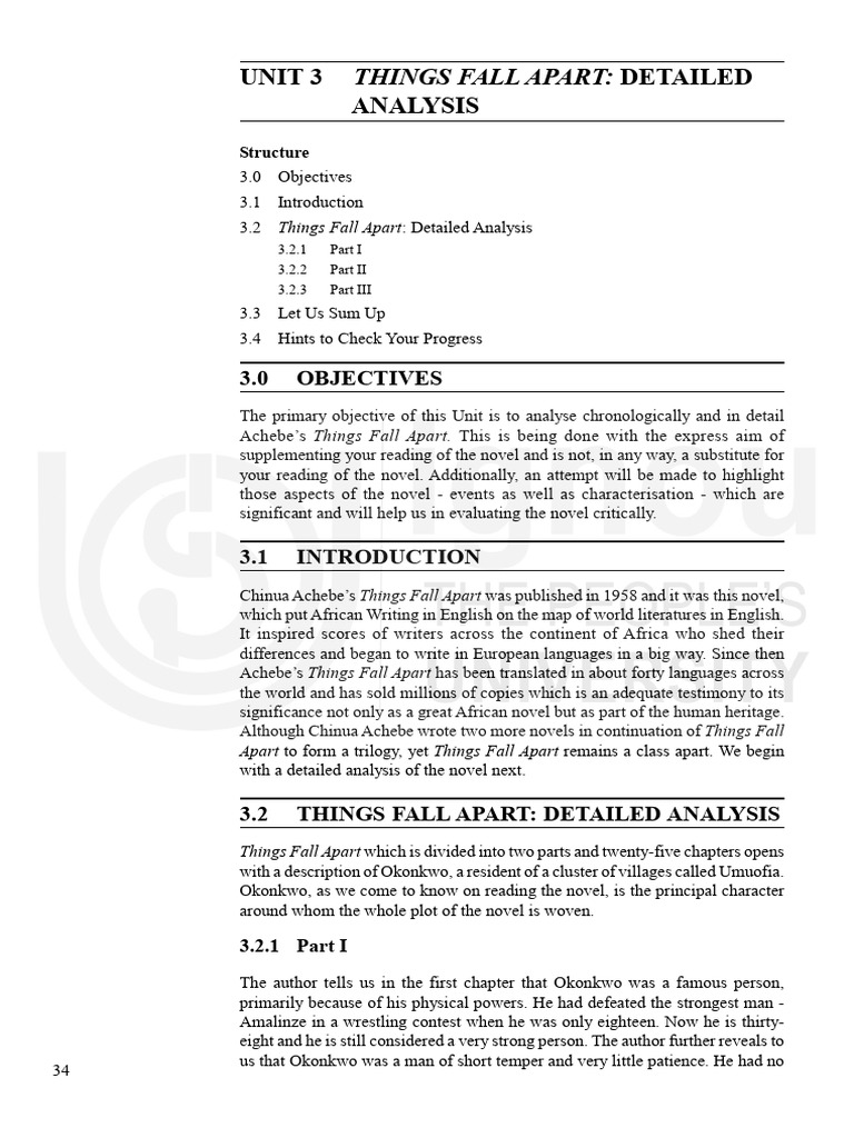 Analysis - Things Fall Apart | PDF