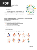 Philippine Physical Activity Guide | PDF