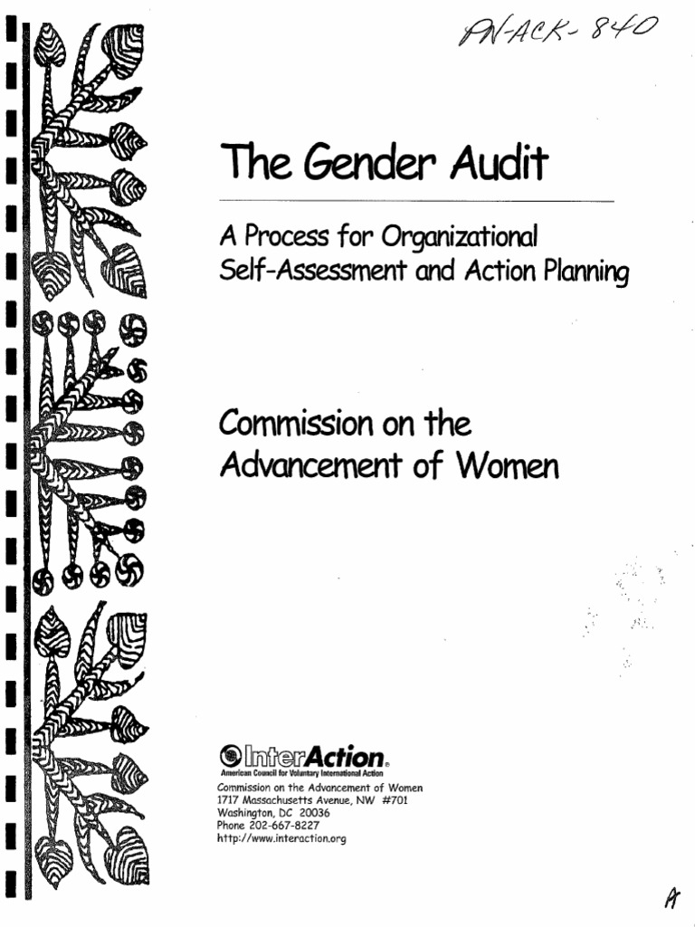 InterAction - The Gender Audit (2000) | PDF | Gender | Gender Studies