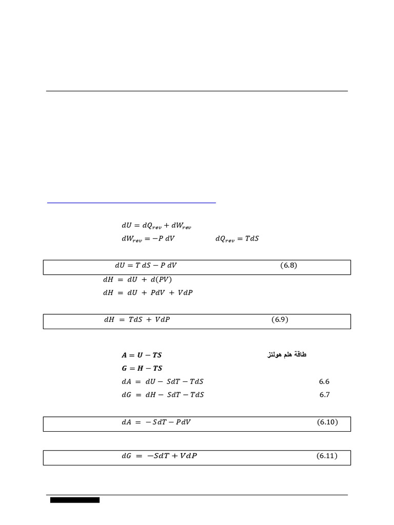 CH 6 Thermodynamic Properties of Fluids Updated | PDF | Enthalpy | Gibbs Free Energy