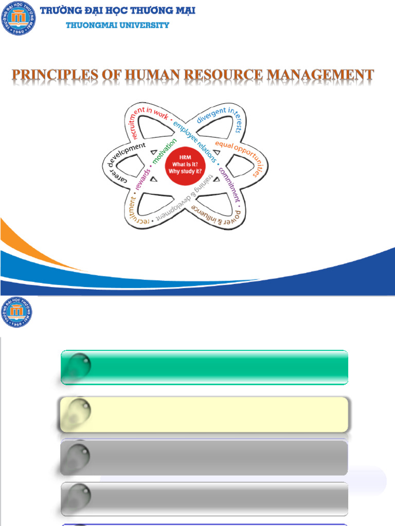 Slide Nguyên Lý QTNL Tiếng Anh 4.2024 | PDF | Performance Appraisal | Recruitment