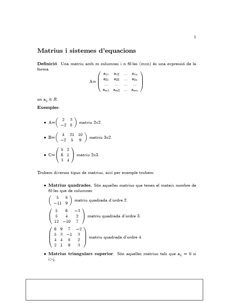 [Apunts] Matrius | PDF