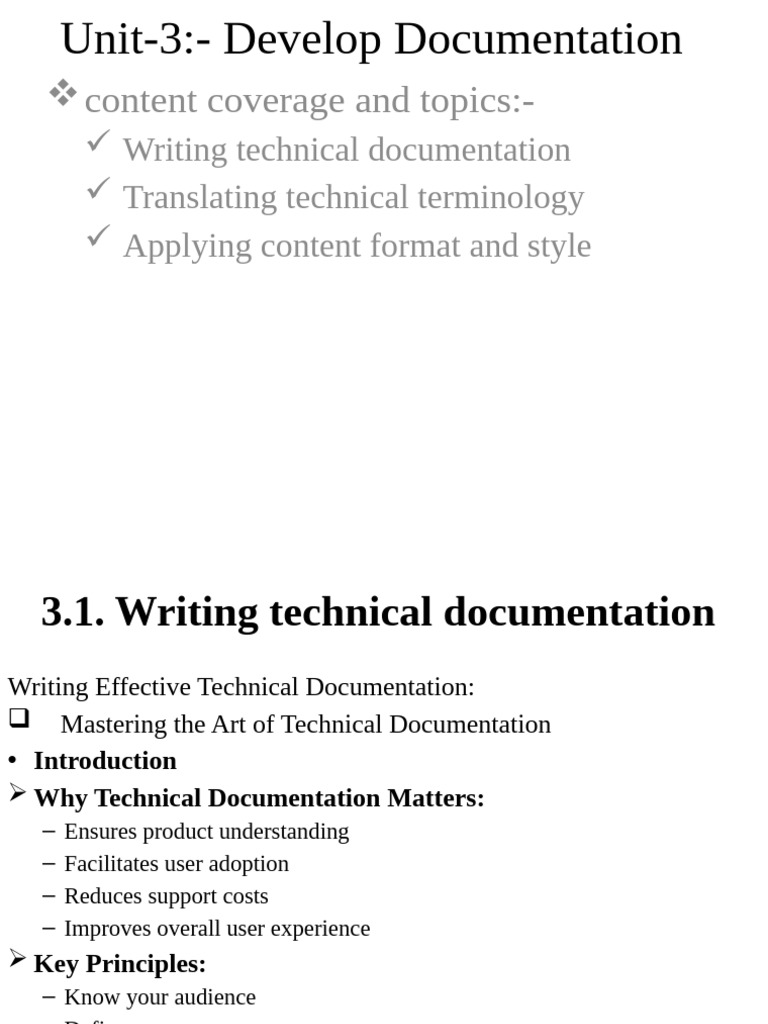 Unit-3 Develop Documentation | PDF | Translations | Jargon