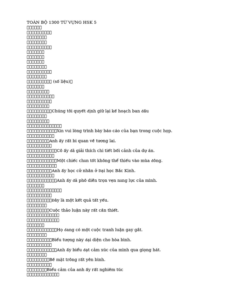 T V NG HSK 5 + 6 | PDF