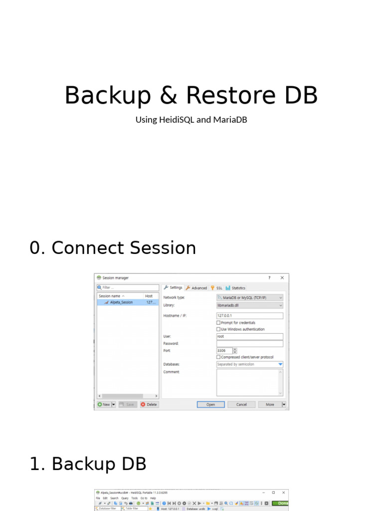 Backup and Restore | PDF