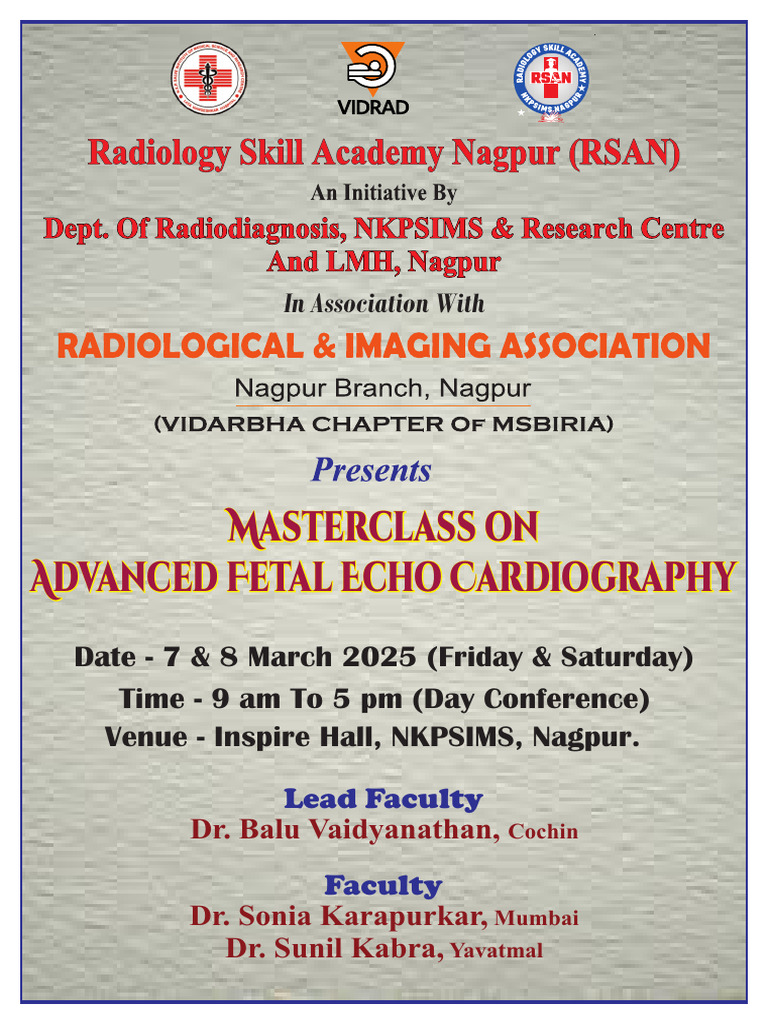 Advanced Fetal Echo Workshop 2025 | PDF | Heart | Echocardiography