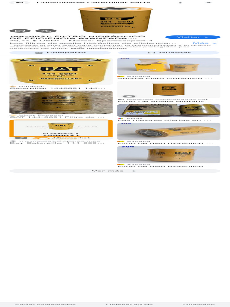 Filtro Cat 144 6691 - Buscar Con Google | PDF