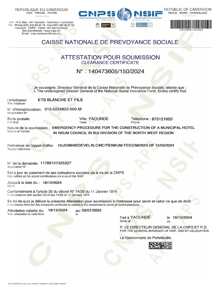 CNPS Blanche 19-12 | PDF